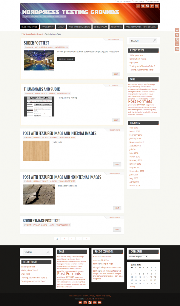 Parabola Theme beta preview • Cryout Creations