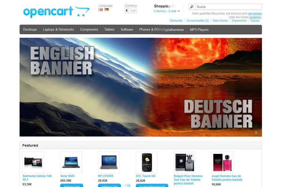 OpenCart • Cryout Creations