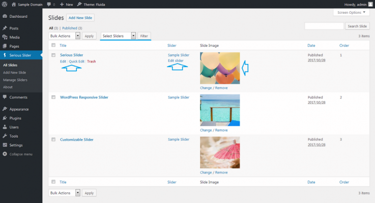 How to create a slider with our Serious Slider plugin • Cryout Creations