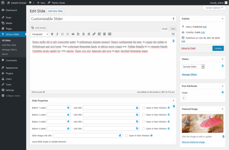 How to create a slider with our Serious Slider plugin • Cryout Creations
